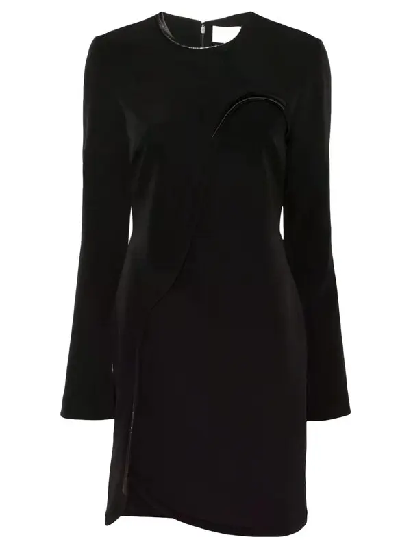 GENNY 3d Detailed Bodycon Minidress - Black