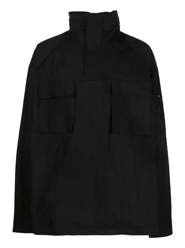 JUUN.J Hooded Jacket With Flap Pockets - Black