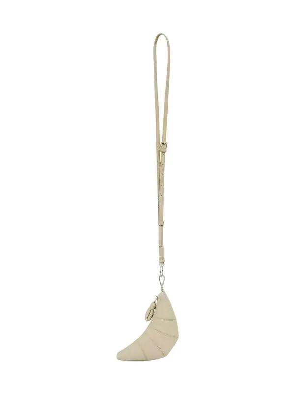 LEMAIRE Croissant Leather Coin Purse - Neutrals