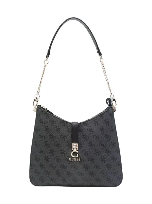 Guess Zamira 4g Monogram Shoulder Bag - Grey