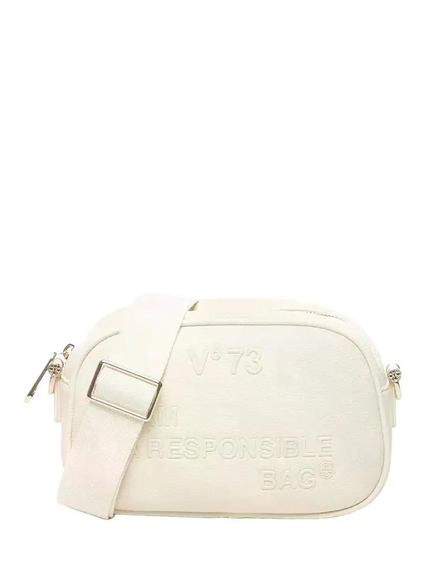 V°73 Logo-engraved Leather Shoulder Bag - Neutrals