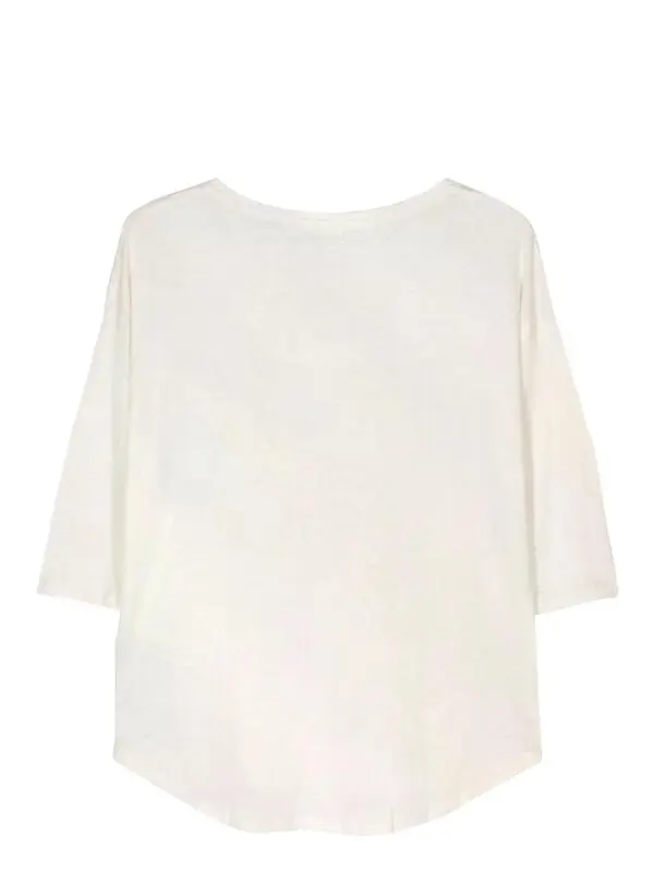 Majestic Filatures Boat Neck Three-quarter Sleeve T-shirt - Neutrals