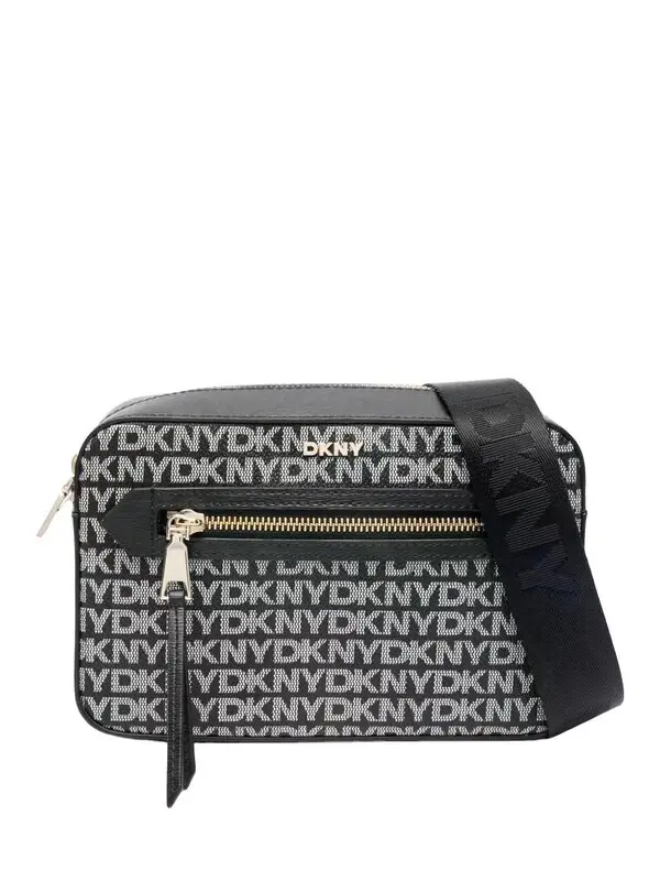 Dkny Monogram Crossbody Bag - Black