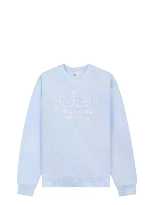 SPORTY & RICH Prince Health Cotton Sweatshirt - Blue