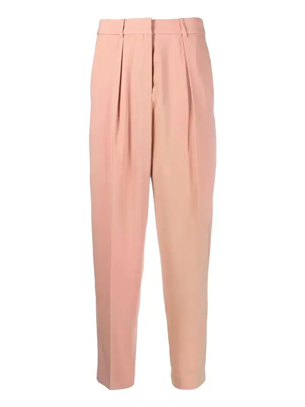 Pinko High-waisted Tapered Trousers - Pink