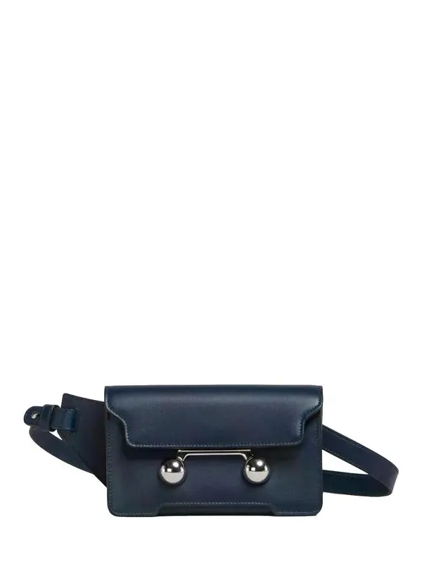 Marni Trunkaroo Leather Belt Bag - Blue