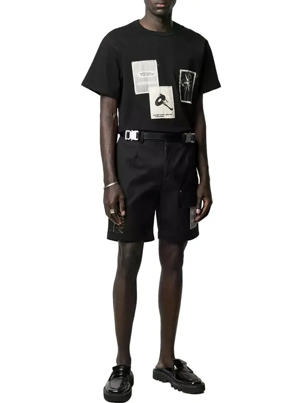 MISBHV Recordings Patch Detail Utility Shorts - Black