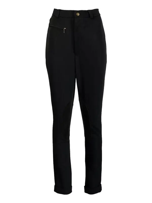 Ralph Lauren Mid-rise Slim-fit Trousers - Black