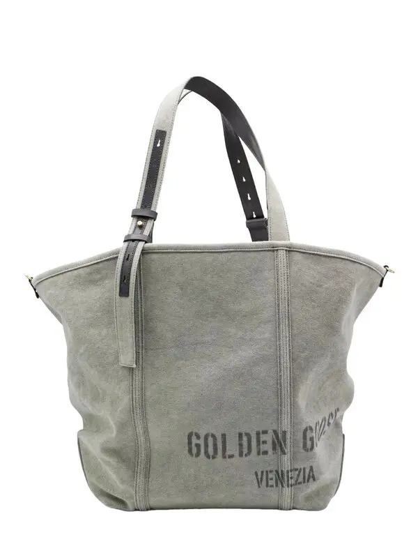 GOLDEN GOOSE Suede Tote Bag - Grey