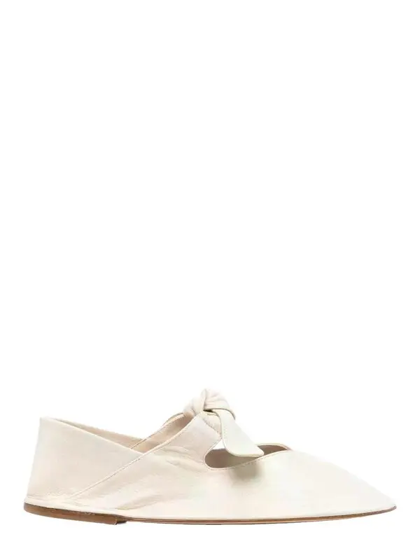 Hereu Knotted-upper Flat Pumps - Neutrals