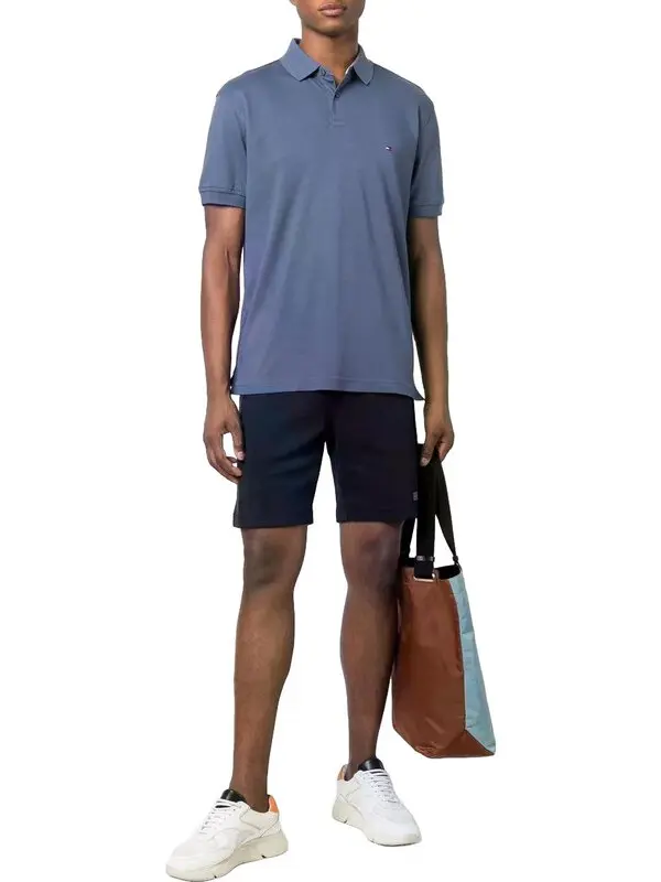 Tommy Hilfiger Embroidered Logo Polo Shirt - Blue