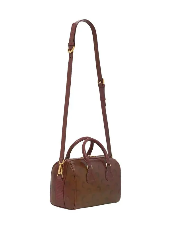 MARINE SERRE Crescent Moon-print Tote Bag - Brown