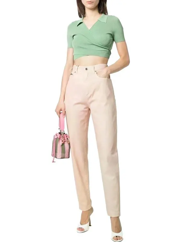 Dolce & Gabbana High-waisted Tapered Leg Trousers - Neutrals