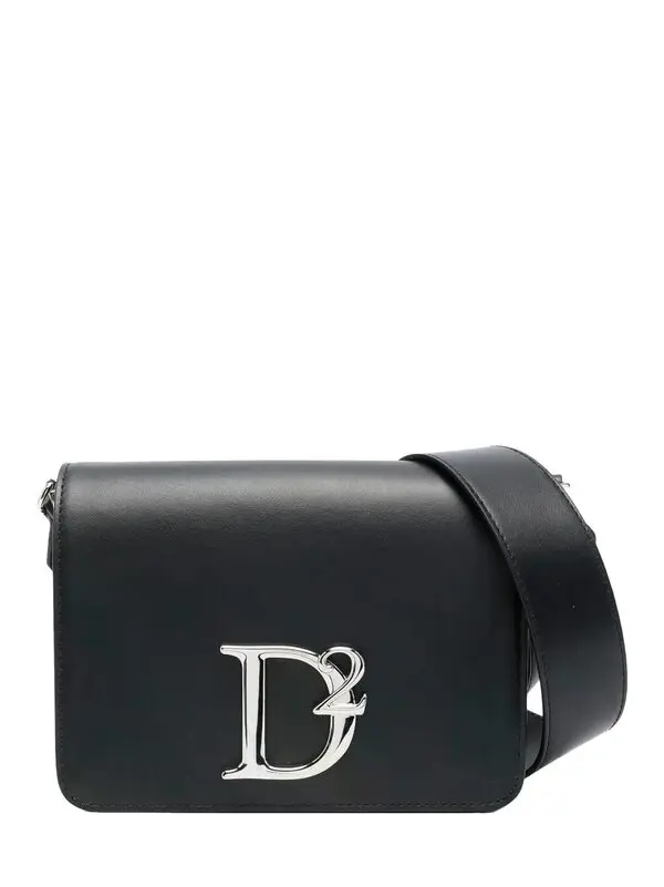 Dsquared2 Logo Plaque Crossbody Bag - Black