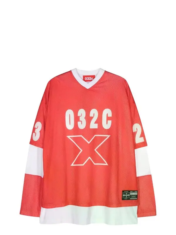 032C Layered Sports T-shirt - Red