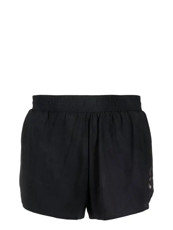 Y3 Logo Print Running Shorts - Black