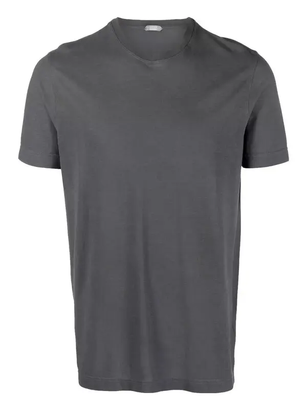 ZANONE Round-neck Short-sleeve T-shirt - Grey