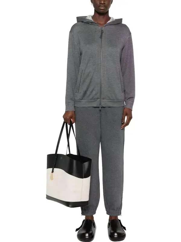 Brunello Cucinelli Monili Detail Hoodie - Grey