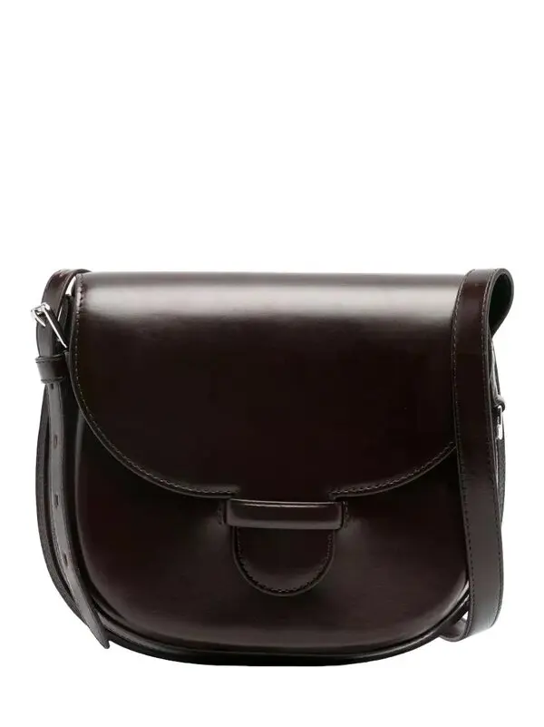 LEMAIRE Cartridge Leather Crossbody Bag - Brown