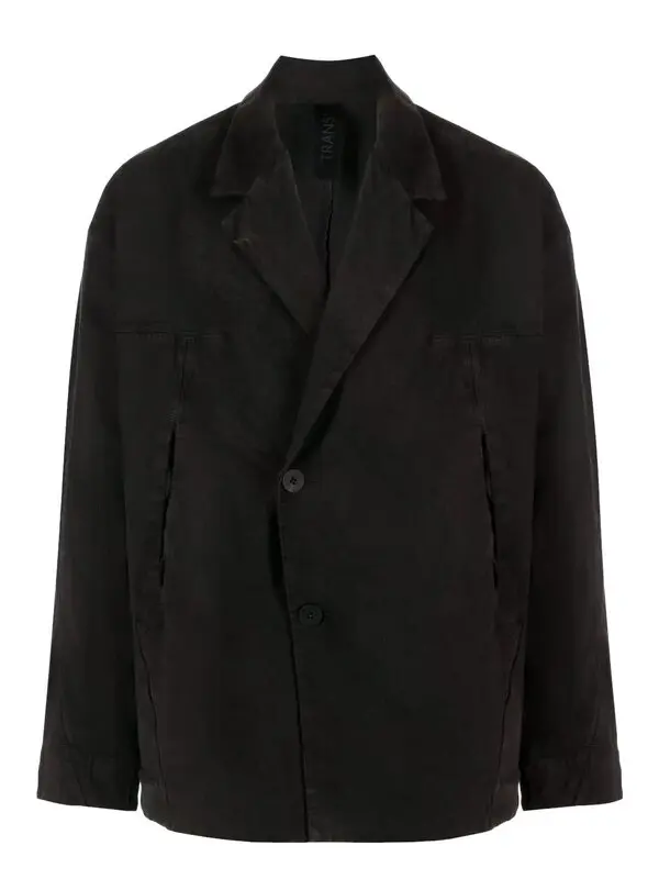 Transit Notched-lapel Off-centre Blazer - Grey