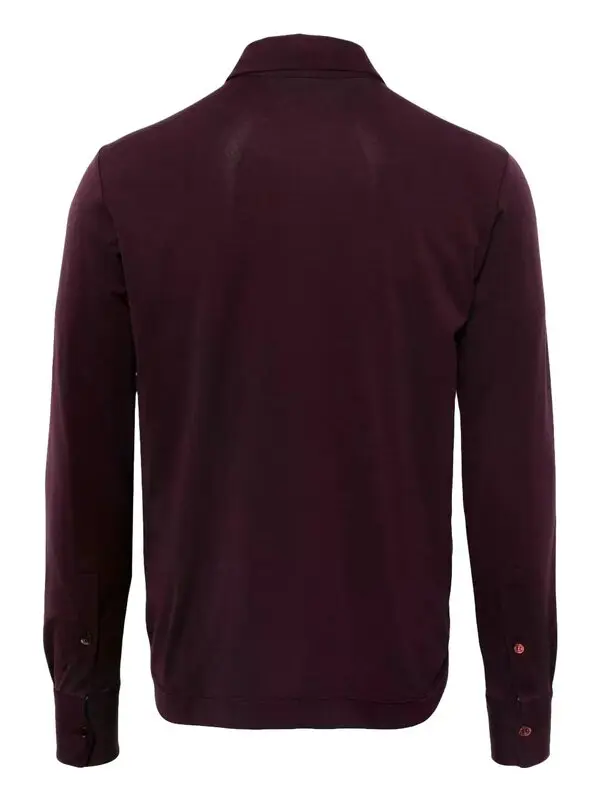 CRUCIANI Cotton-blend Polo Shirt - Purple