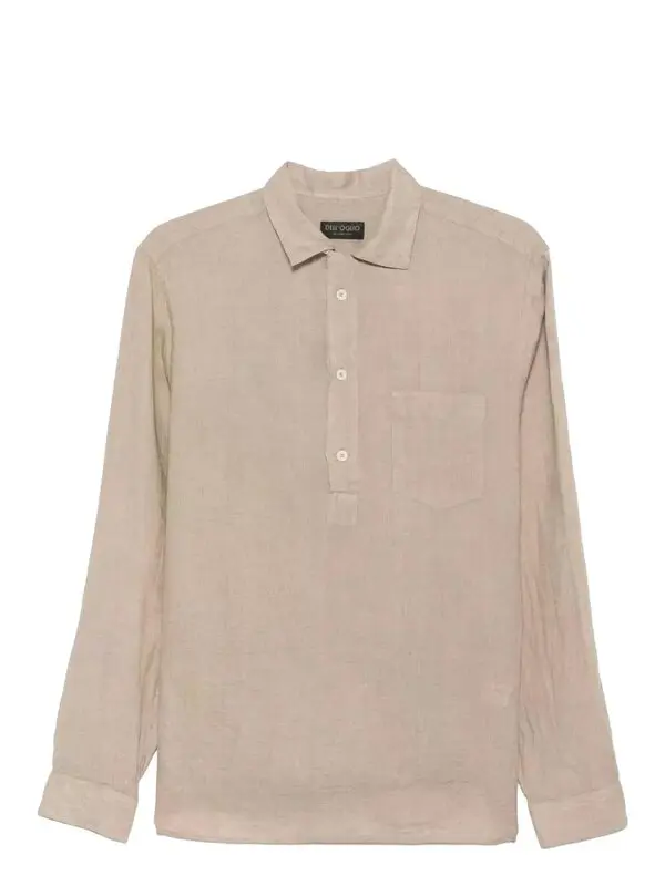 DELL'OGLIO Linen Shirt - Neutrals