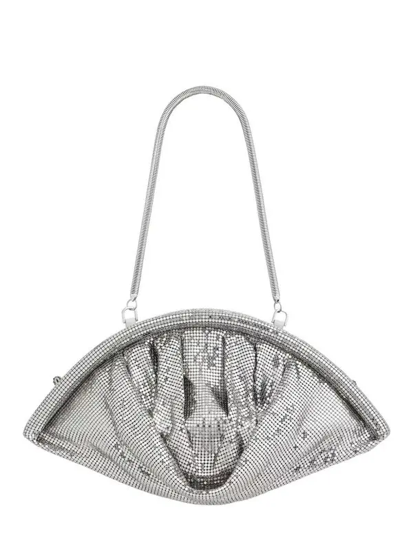 Rabanne Mesh Clutch Bag - Silver