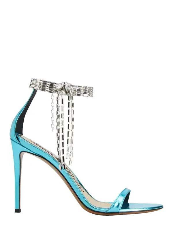 Alexandre Vauthier 105mm Crystal-embellished Sandals - Blue