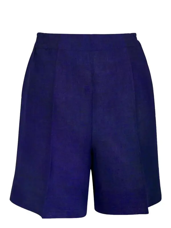 Kiton Linen Shorts - Blue