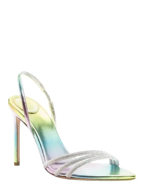 BETTINA VERMILLON Roxy 105mm Stiletto Sandals - Silver