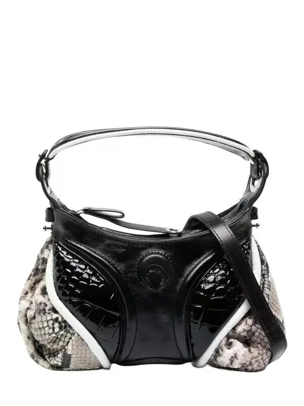 MARINE SERRE Small Futura Shoulder Bag - Black
