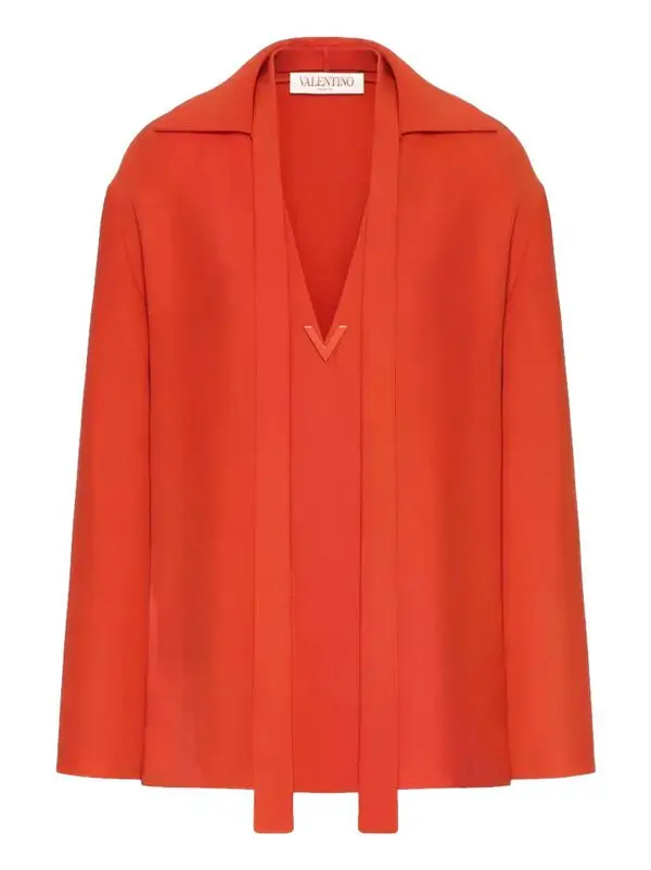 Valentino Garavani Cady Couture Top - Orange