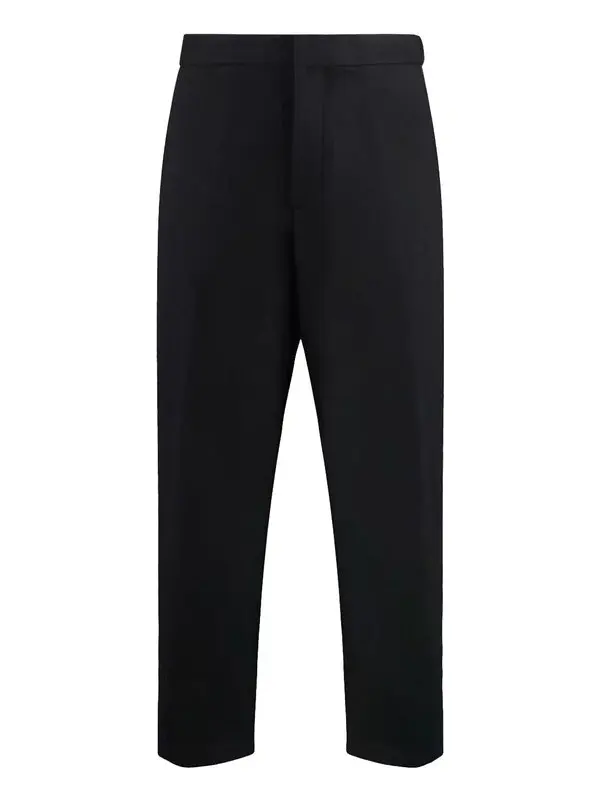 JIL SANDER Wool Trousers - Black