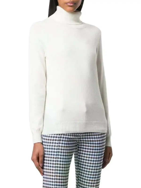 N.peal Cashmere Roll Neck Jumper - Neutrals