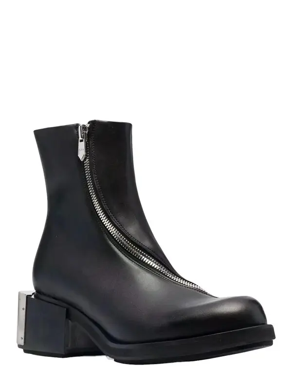 GMBH Faux Leather Ankle Boots - Black