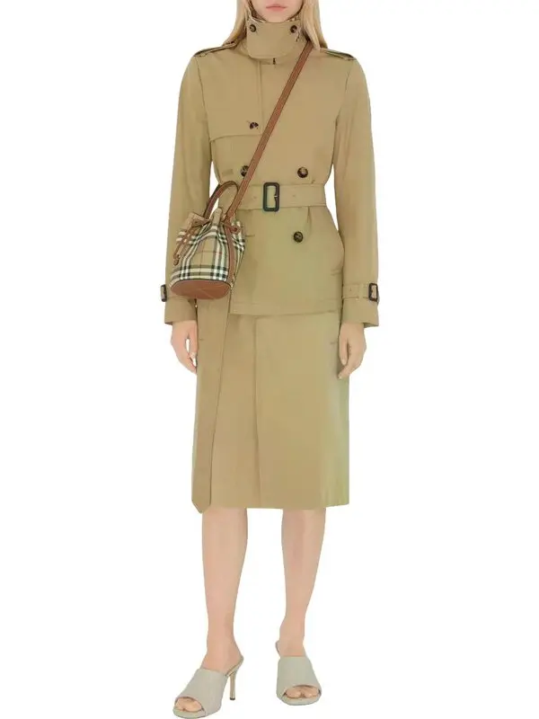 Burberry Check-pattern Bucket Bag - Neutrals