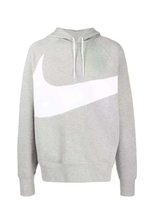 Nike Big Swoosh Print Hoodie - Grey