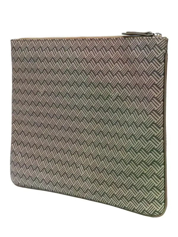 DELAGE Pochette Plate Gm Clutch Bag - Brown