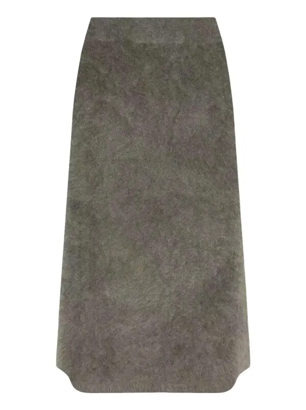 LISA YANG Asta Midi Skirt - Grey