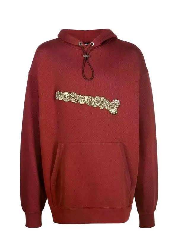 Jacquemus Le Sweatshirt Spirale Hoodie - Red