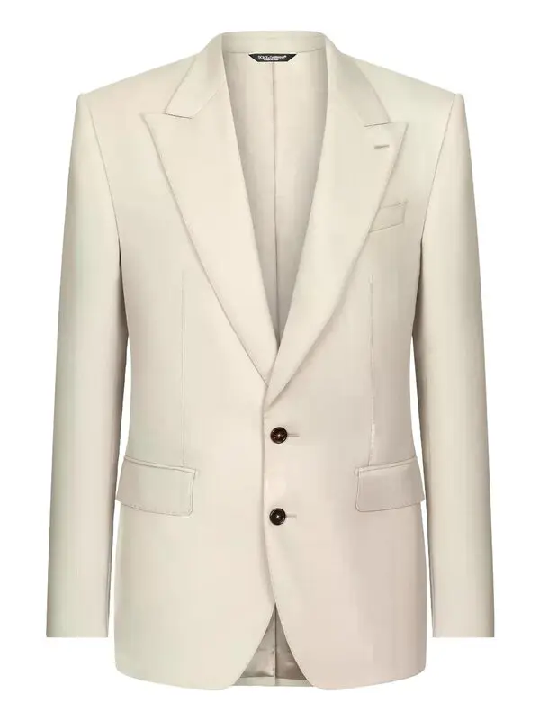 Dolce & Gabbana Peak-lapels Single-breasted Blazer - Neutrals