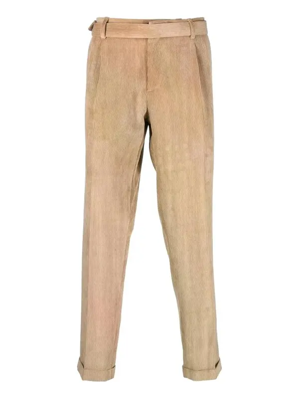 BRIGLIA 1949 Corduroy Straight-leg Trousers - Neutrals