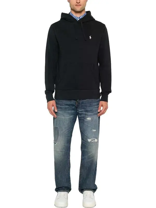 Polo Ralph Lauren Polo Pony-embroidered Hoodie - Black