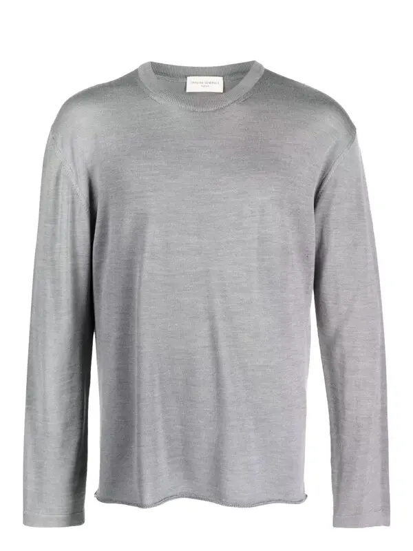 Officine Générale Long-sleeve Knitted Jumper - Grey