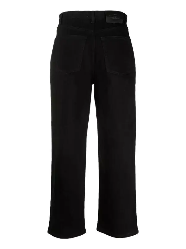 Woolrich Logo-patch Straight-leg Jeans - Black