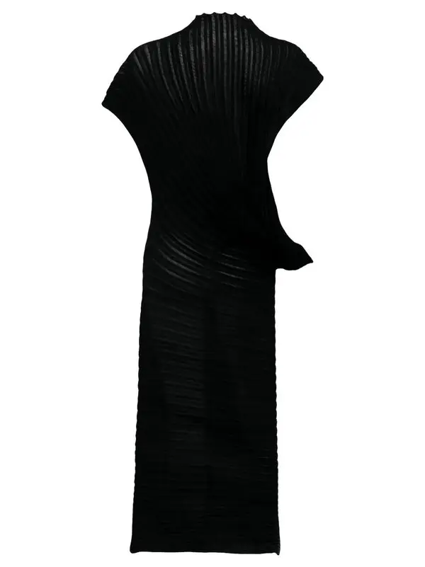 Issey Miyake Stream Midi Dress - Black