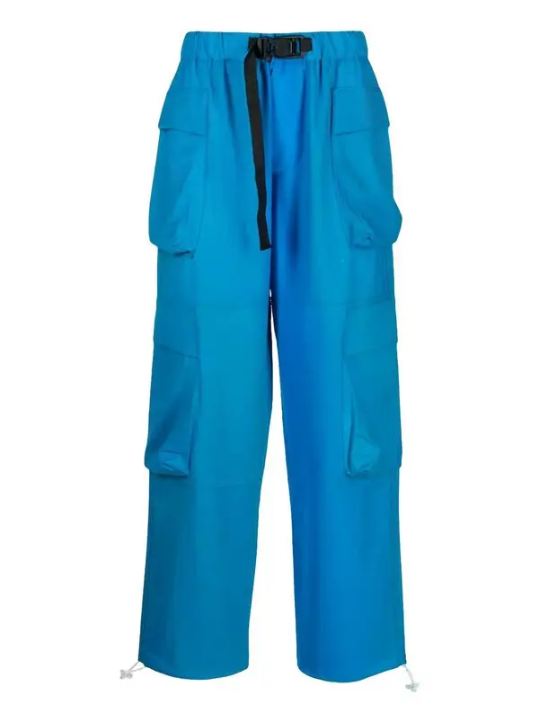 BONSAI Belted Cargo Trousers - Blue