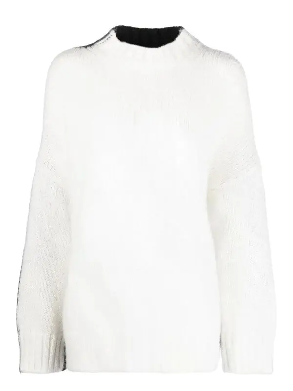 JW Anderson Colour-block Crew Neck Jumper - Neutrals
