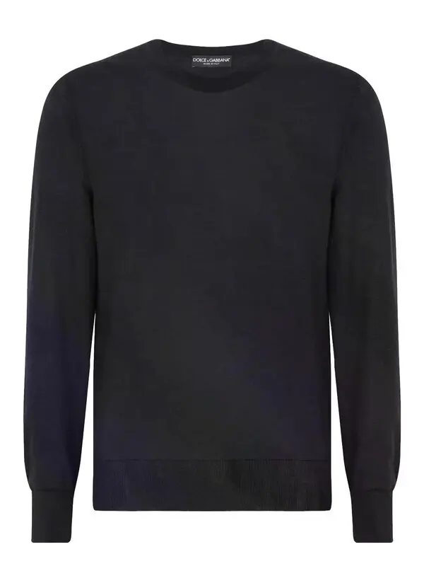 Dolce & Gabbana Long-sleeved Cashmere Jumper - Blue