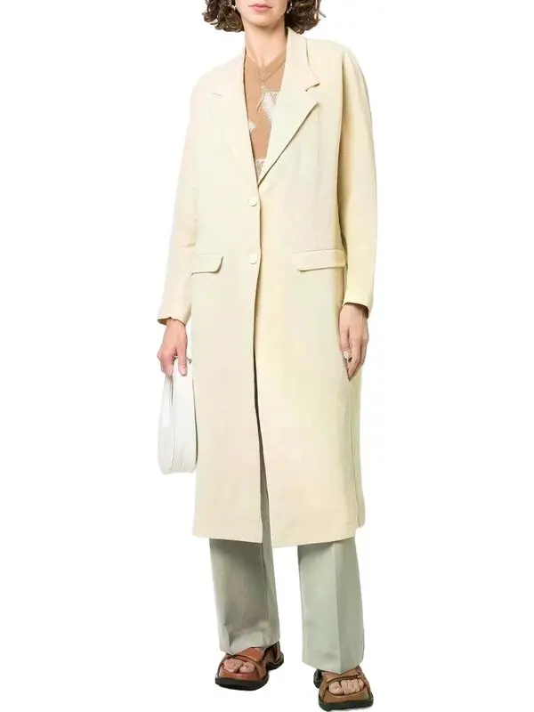 ALYSI Single-breasted Tailored Coat - Neutrals